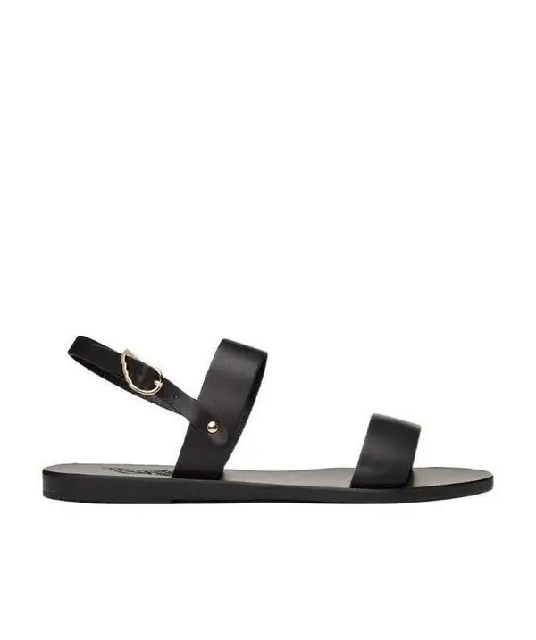 ANCIENT GREEK SANDALS Clio Leather Sandals - Black