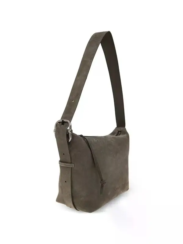 Loewe Medium Loop Leather Shoulder Bag - Green