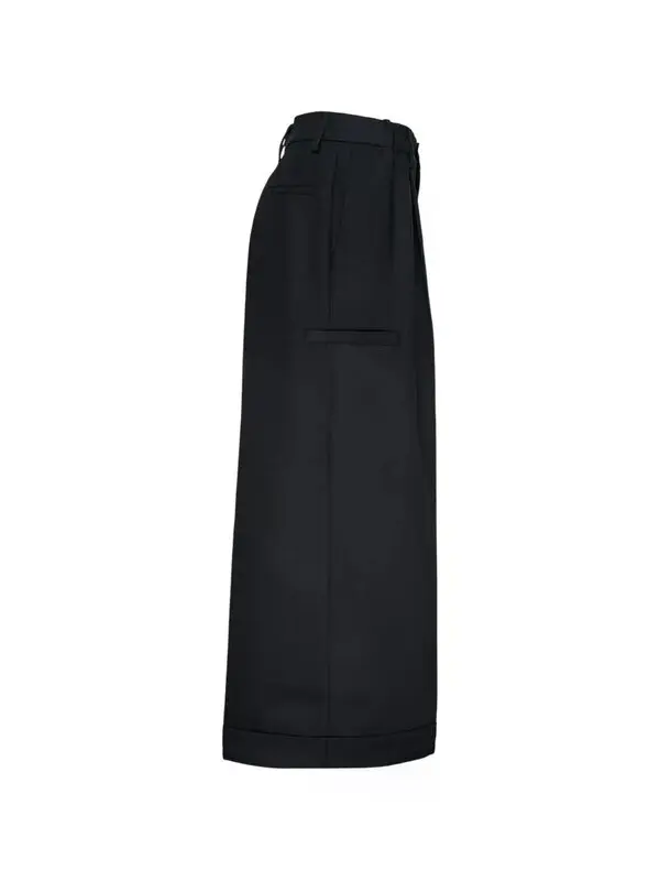 MELITTA BAUMEISTER Pleated Turn-up Trousers