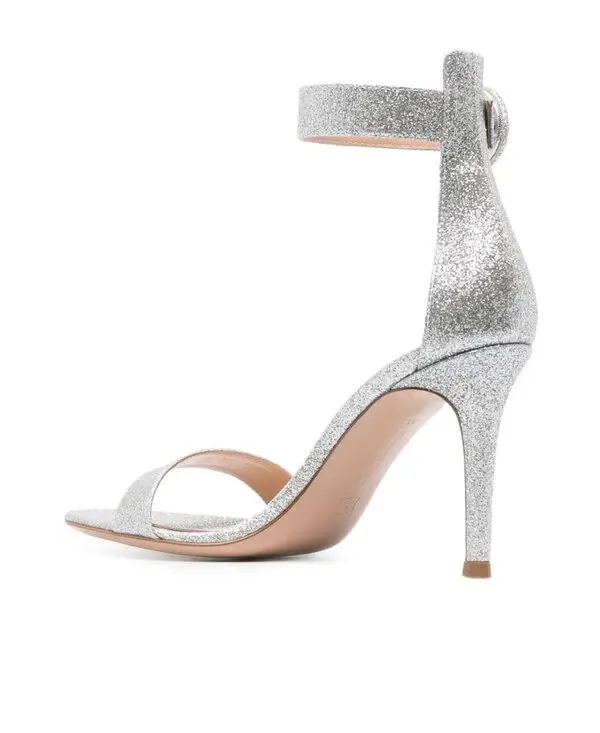 GIANVITO ROSSI Portofino Heeled Sandals With Logo Detail