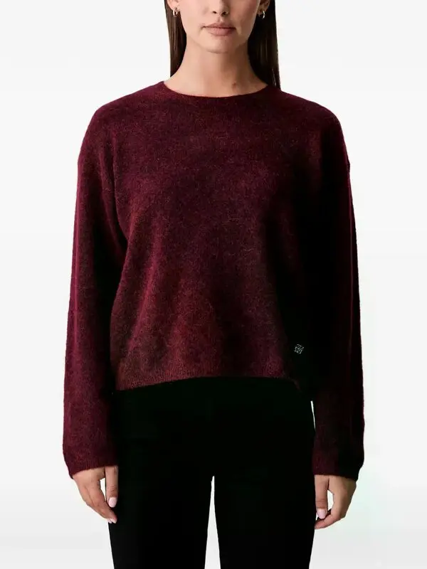 MOS MOSH Mape Crew-neck Sweater - Red