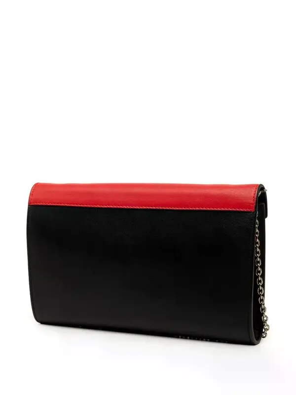 Celine 2017 Medium Tricolor Leather Pocket Envelope Flap On Chain Crossbody Bag