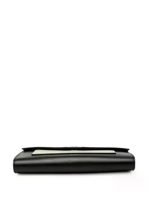 Celine 2017 Medium Tricolor Leather Pocket Envelope Flap On Chain Crossbody Bag