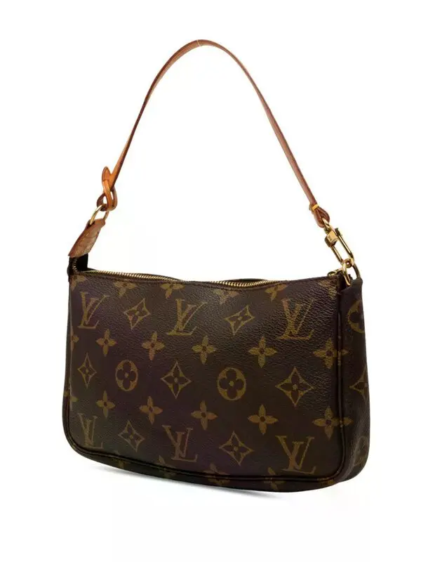 LOUIS VUITTON 2001 Monogram Pochette Accessoires Shoulder Bag