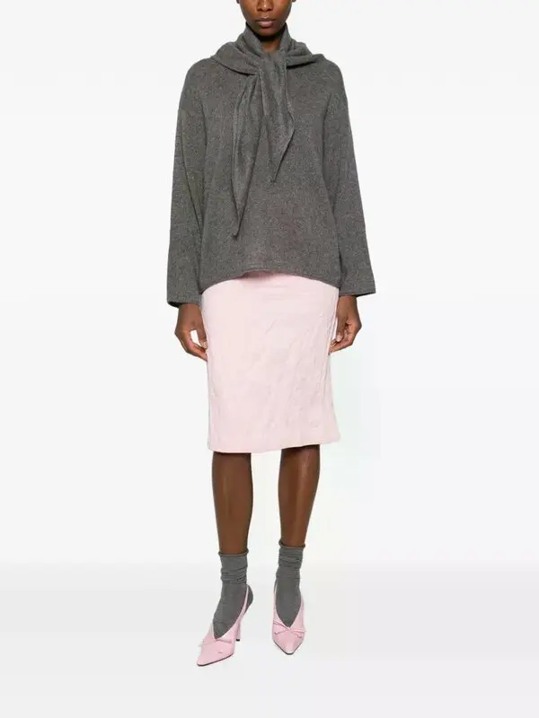IVORY PARIS Emily Scarf-detail Sweater