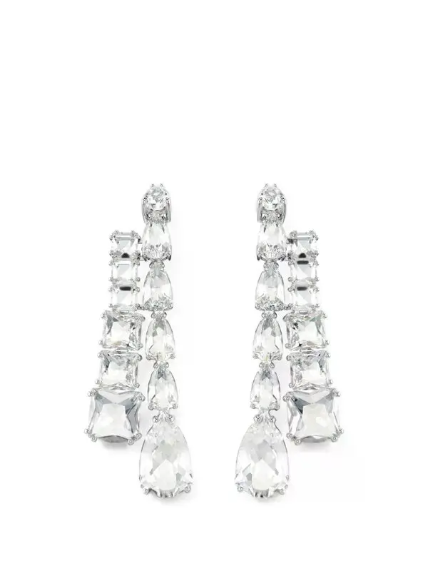 SWAROVSKI Matrix Crystal Earrings - Silver