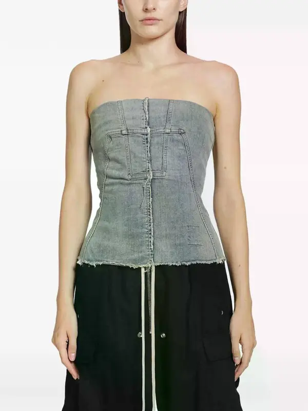 Rick Owens Strapless Bustier Top