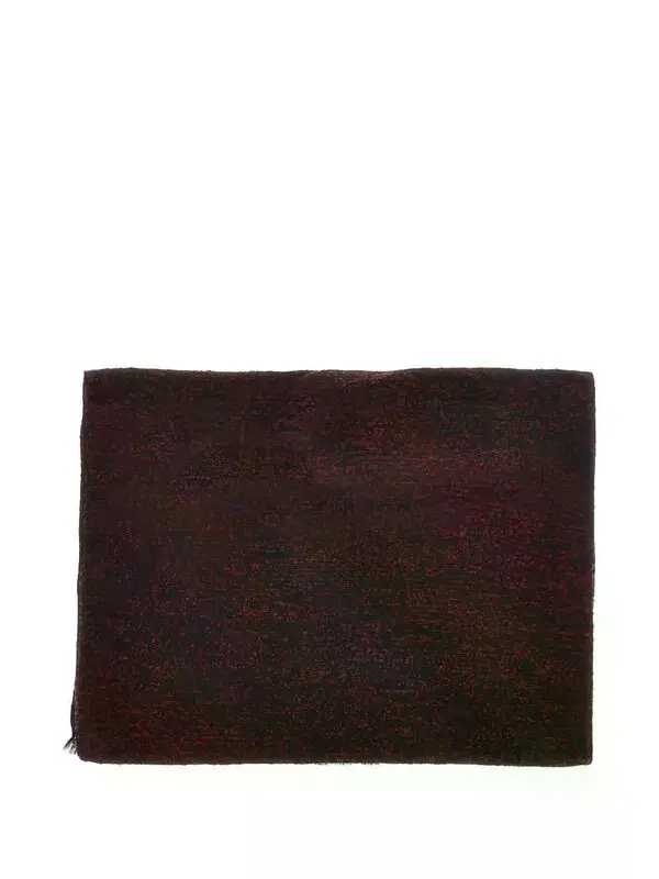 Emporio Armani Logo-jacquard Frayed Scarf