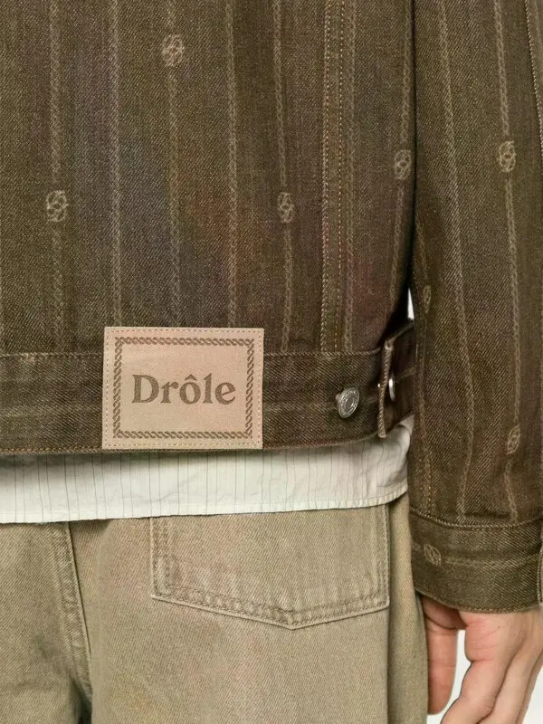 Drole De Monsieur Logo-monogram Denim Jacket
