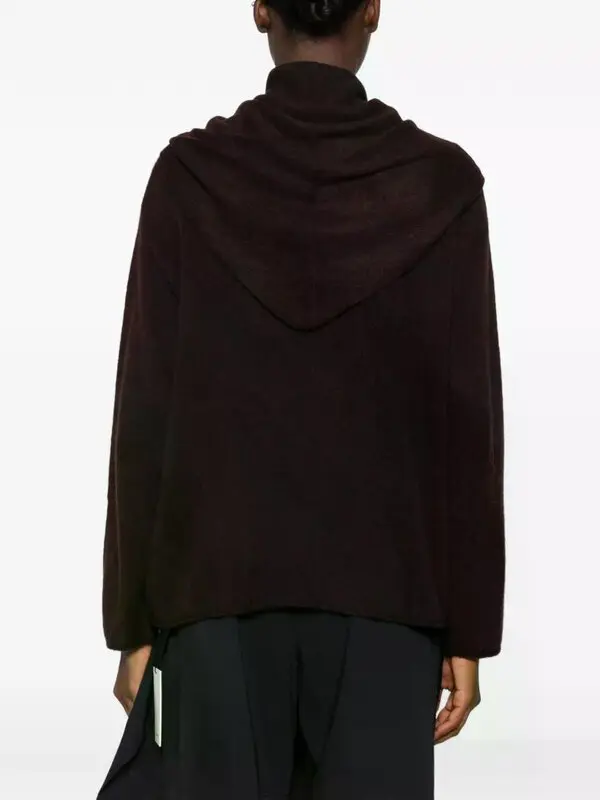 IVORY PARIS Scarf-detail Long-sleeve Sweater