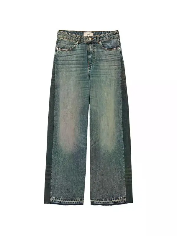 Ba&sh Two-tone Panelled Jeans - Blue