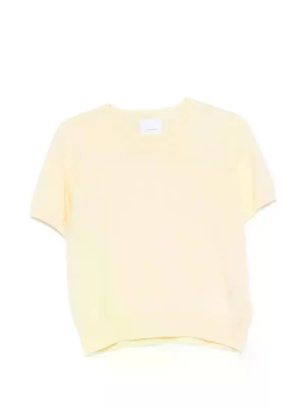 IVORY PARIS Petal Short-sleeve Sweater