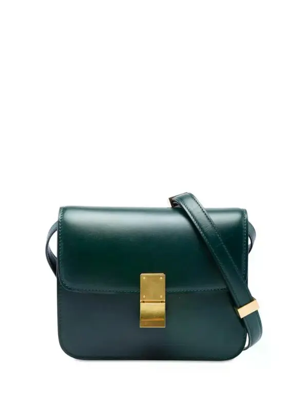 Celine Calfskin Classic Box Crossbody Bag - Green