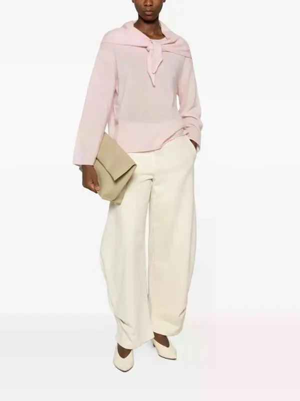 IVORY PARIS Tie-detail Sweater - Pink