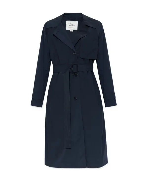 Woolrich Belted Button-up Trench Coat