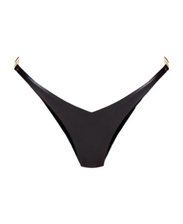 Gcds Logo-hardware Triangle Shape Bikini Bottoms - Black