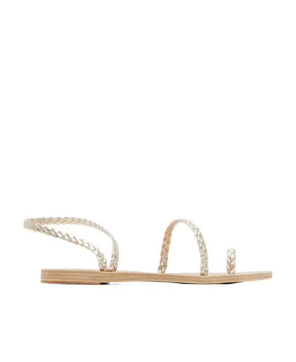 ANCIENT GREEK SANDALS Eleftheria Braided Sandals - Nude