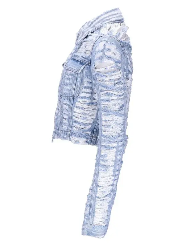 DIESEL® De-slimmy-fsc Distressed Denim Jacket