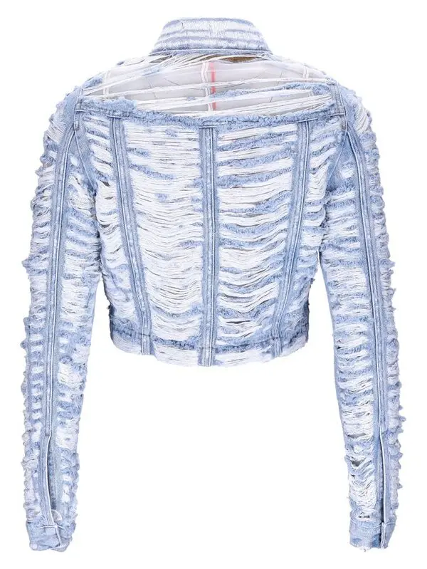 DIESEL® De-slimmy-fsc Distressed Denim Jacket