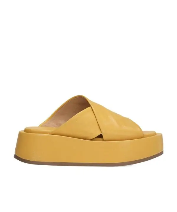 Marsèll Crossover-strap Platform Sandals - Yellow