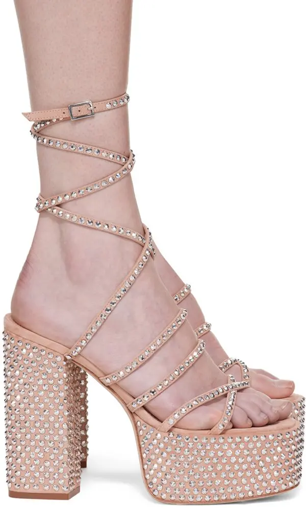 Paris Texas Embellished Platform Sandals