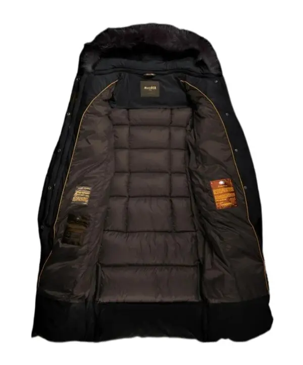 MOORER Zagarakn Hooded Padded Coat With Fur Trim