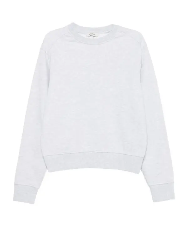 ENTIRE STUDIOS Ribbed Crewneck Sweatshirt - Light Gray