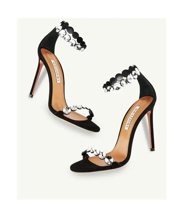 AQUAZZURA Maxi Tequila 110mm Crystal-embellished Sandals
