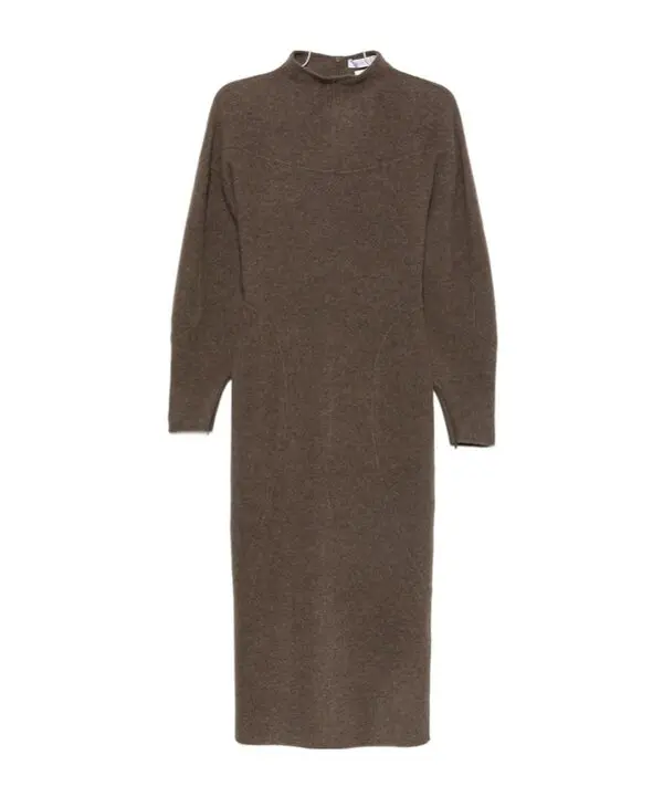 Max Mara Long-sleeved Dress - Brown