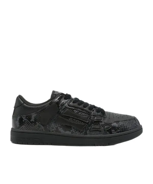Amiri Skeltop Snakeskin-effect Sneakers