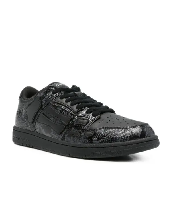 Amiri Skeltop Snakeskin-effect Sneakers
