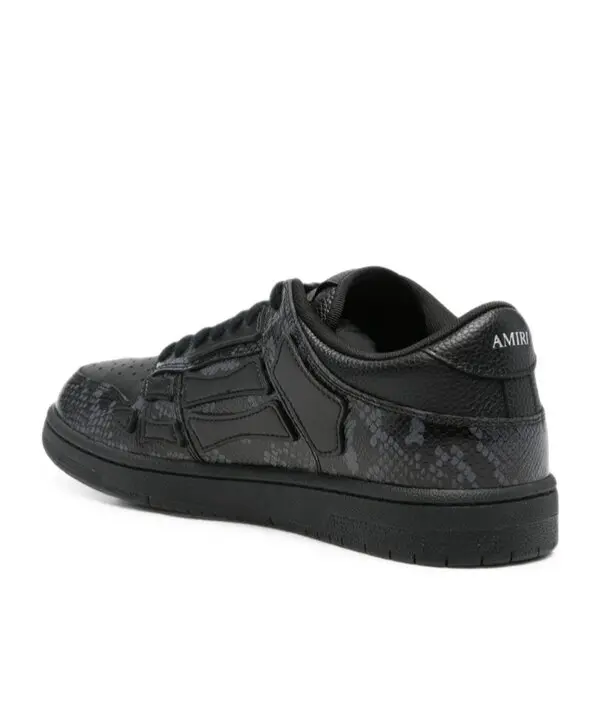 Amiri Skeltop Snakeskin-effect Sneakers