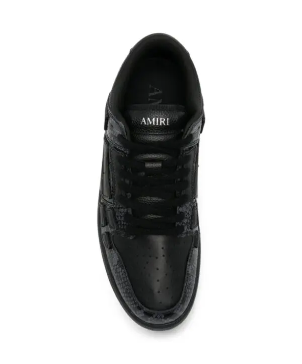 Amiri Skeltop Snakeskin-effect Sneakers
