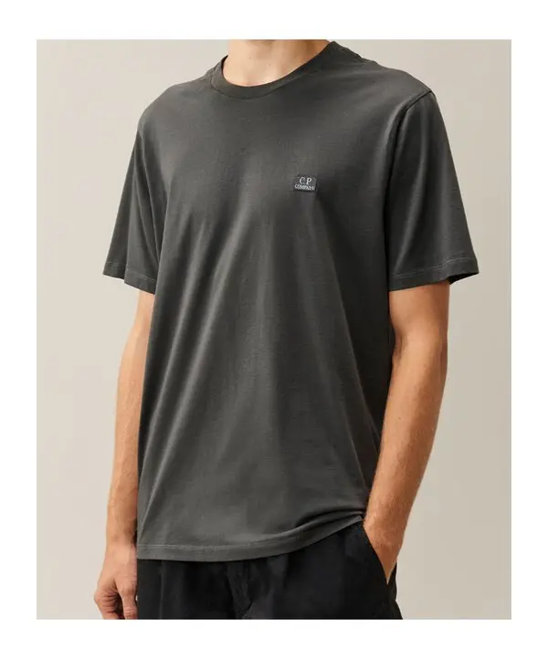C.P. COMPANY 30/1 Jersey Short Sleeve Logo Patch T-shirt