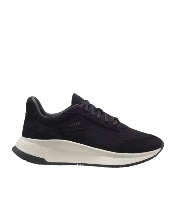 Hugo Boss Round-toe Lace-up Sneakers - Dark Blue