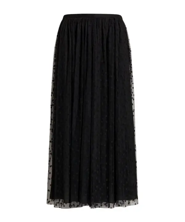 Alberta Ferretti Layered Maxi Skirt - Black