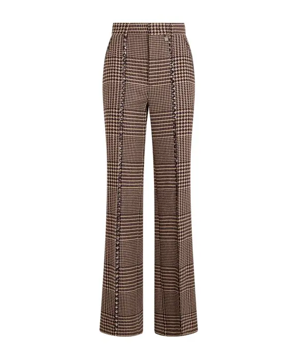 Giuseppe Di Morabito Houndstooth Stud-embellished Trousers - Brown