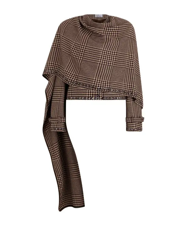 Giuseppe Di Morabito Houndstooth-pattern Studded Caps - Brown