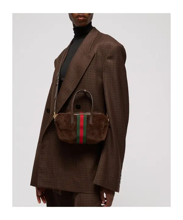Gucci Small Boston Bag With Web