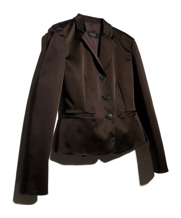 Gucci Stretch Acetate Duchesse Jacket
