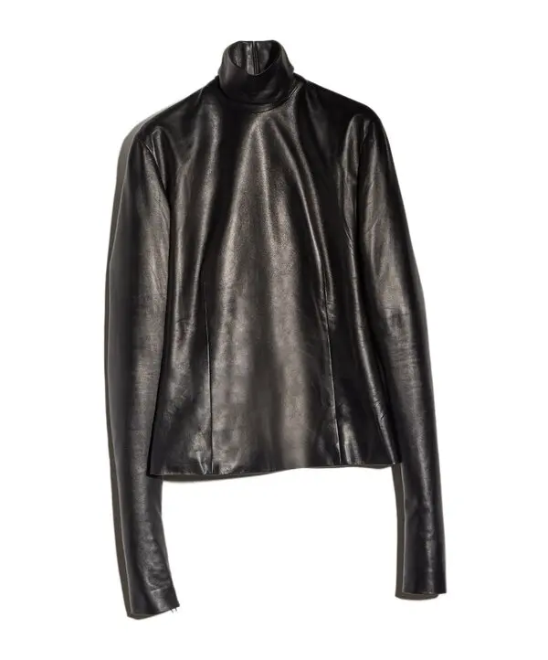 Gucci Soft Nappa Turtleneck Top