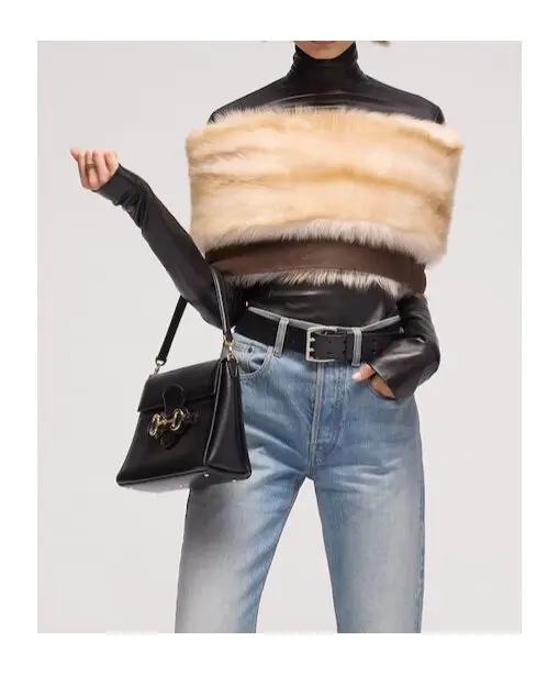 Gucci Soft Nappa Turtleneck Top