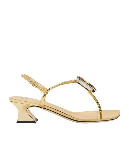 GIUSEPPE ZANOTTI Anthonia Crystal Thong Sandals - Nude