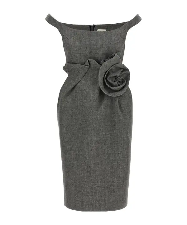 Magda Butrym Zipper-front Dress - Grey