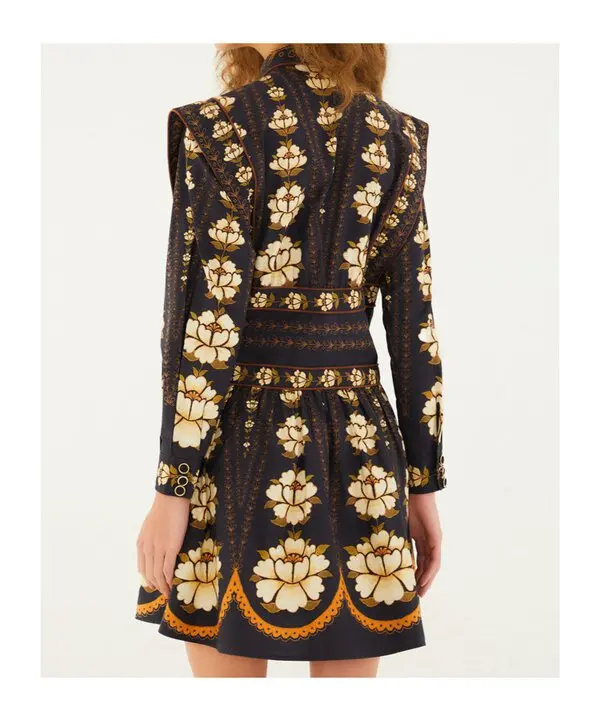 Farm Rio Floral Print Mini Dress