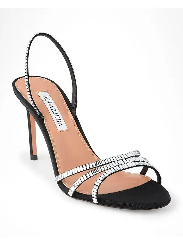 AQUAZZURA Crystal-embellished Slingback Sandals