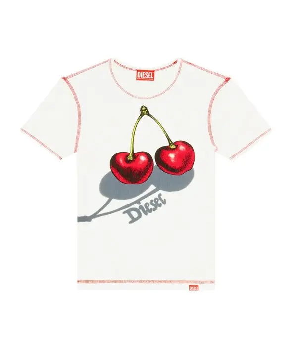 DIESEL® Cherry Print T-shirt - White