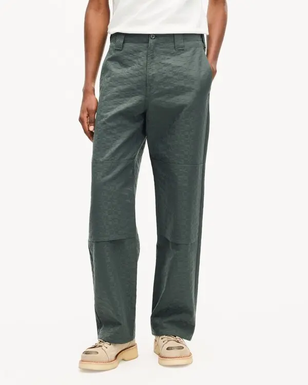Kenzo Kenzogram' Double Knee Chino In Cotton