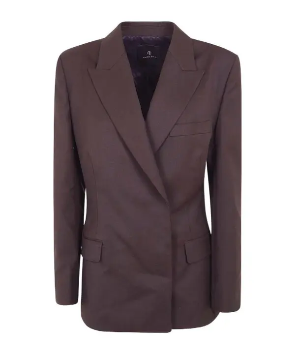 ANINE BING Double-breasted Blazer - Black
