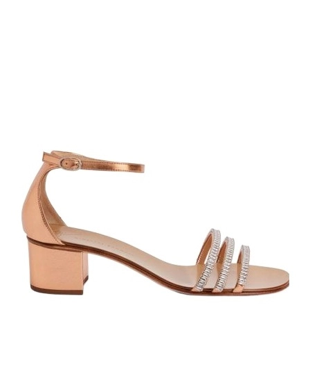 GIUSEPPE ZANOTTI Martha Embellished Sandals - Nude